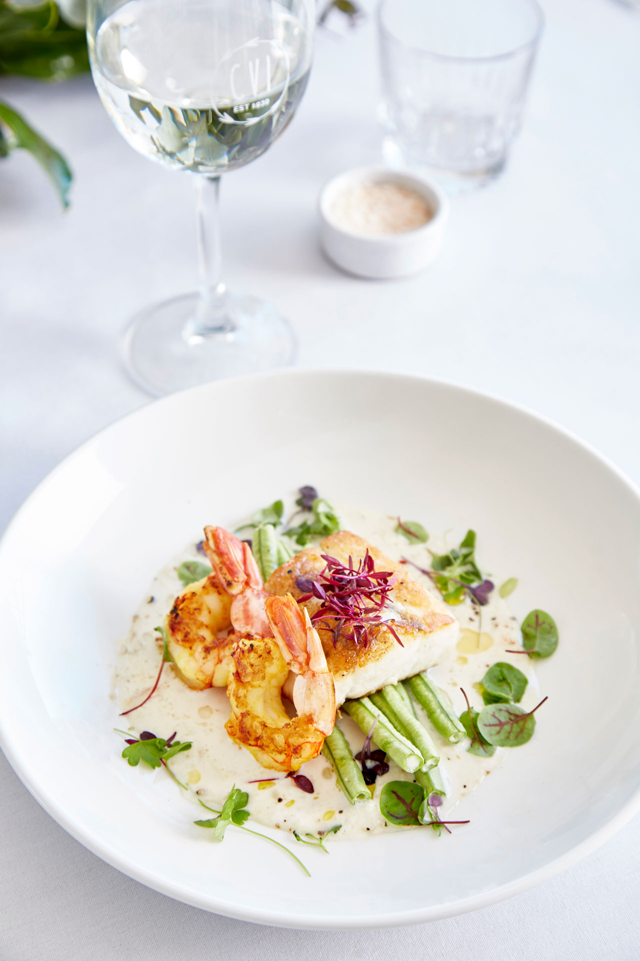 Socially distanced wedding details